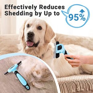 MIU COLOR Pet Grooming Brush, Deshedding Tool for Dogs & Cats, Effectively Reduces Shedding by up to 95% for Short Medium and Long Pet Hair