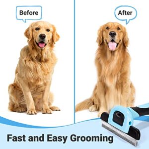 MIU COLOR Pet Grooming Brush, Deshedding Tool for Dogs & Cats, Effectively Reduces Shedding by up to 95% for Short Medium and Long Pet Hair