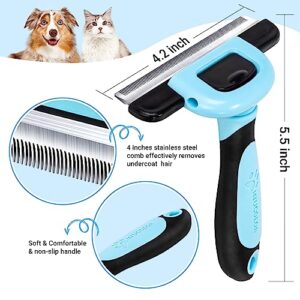 MIU COLOR Pet Grooming Brush, Deshedding Tool for Dogs & Cats, Effectively Reduces Shedding by up to 95% for Short Medium and Long Pet Hair