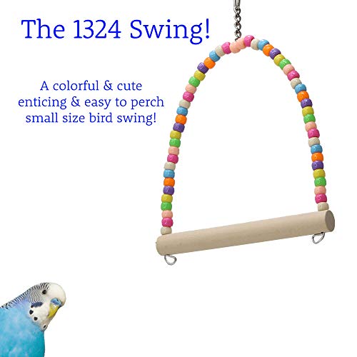 Bonka Bird Toys 1324 Swing Bird Toy Parrot cage Toys Cages Parakeet Cockatiel Finch Lovebird Budgie