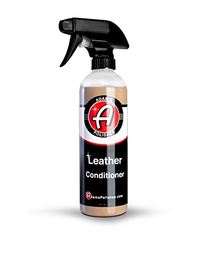 Adam's Leather Conditioner 16oz - Conditions Leather, Vinyl, and Plastic Interior Surfaces - Contains Premium UV Blockers for SPF 65 Protection - Long Lasting Protection