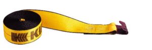 kinedyne (422721 4" x 27' cargo winch strap with flat hook