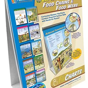 NewPath Learning - 34-6305 10 Piece Food Chains/Food Webs Curriculum Mastery Flip Chart Set, Grade 5-10