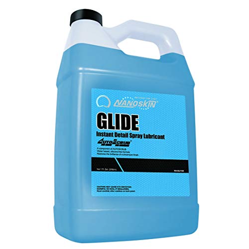 Nanoskin GLIDE Silicone Free Spray Detailer 1 Gallon - Use with Autoscrub/Clay Bar After Car Wash | Leaves No Residue Before Wax Sealant Coating | Automotive, Home, Garage, DIY & More | Concentrated