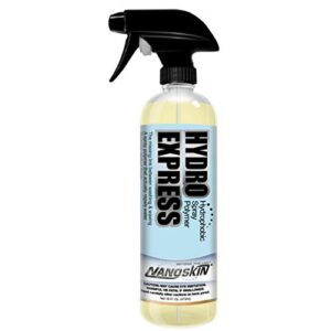 nanoskin hydro express hydrophobic spray polymer 16 oz - advanced formula for vehicle protection, long-lasting gloss, enhanced shine, professional and peerless performance in all weather conditions