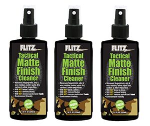 flitz tm 81585-3a-3pk tactical matte finish cleaner, 7.6 oz., 3-pack