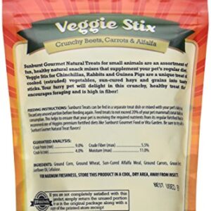 Higgins Sunburst Veggie Stix Gourmet Treats For Guinea Pigs, Rabbits & Chinchillas, 4 Oz