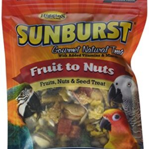 Higgins Sunburst Fruits To Nuts Gourmet Treats For Conures, Parrots & Macaws