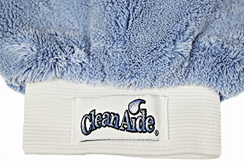 CleanAide Microfiber Terry Weave Mitt with Thumb and Elastic Wrist Cuffs, Pack of 5