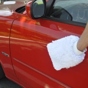 Detailer's Preference Premium Split Chenille Microfiber Wash Mitt for Car Cleaning, White