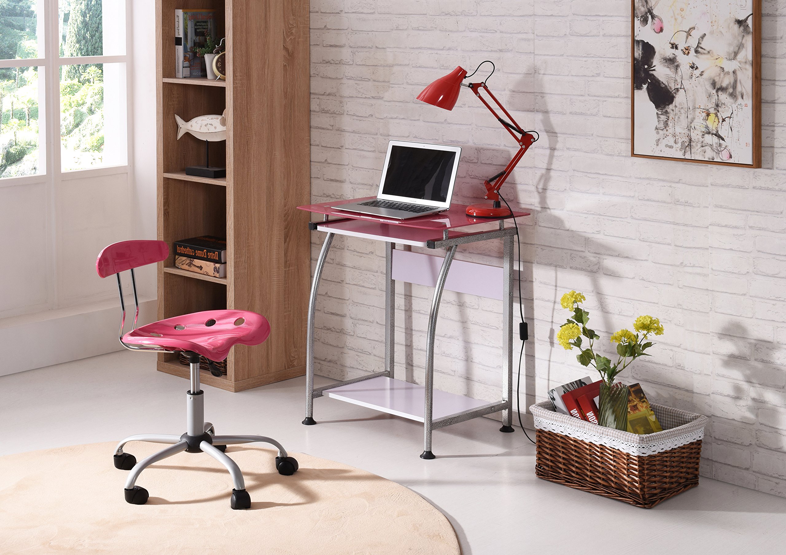 Hodedah Laptop Desk, Pink