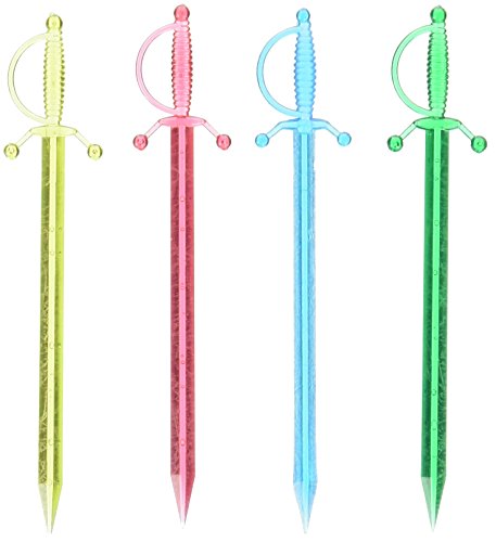 BarConic Heart Sword Cocktail Pick (Box of 250), Multicolor