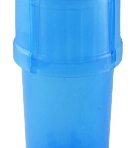 MedTainer Storage Container w/ Built-In Grinder - Blue