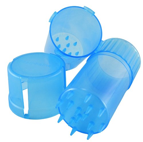 MedTainer Storage Container w/ Built-In Grinder - Blue