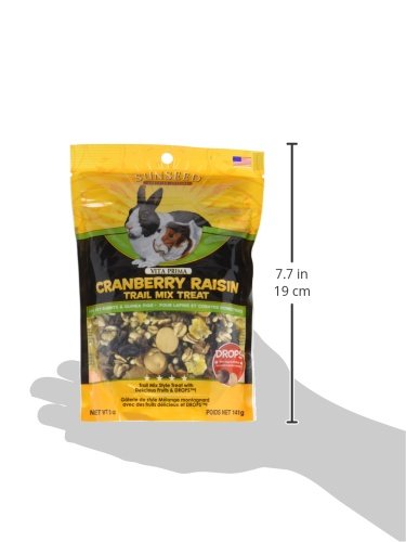 Sunseed Company 36031 Cranberry Raisin Vita Prima Trail Treat For Rabbits And Guinea Pigs, 5 Oz