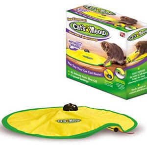 Cat's Meow- Motorized Wand Cat Toy, Automatic 30 Minute Shut Off, 3 Speed Settings, The Toy Your Cat Can't Resist