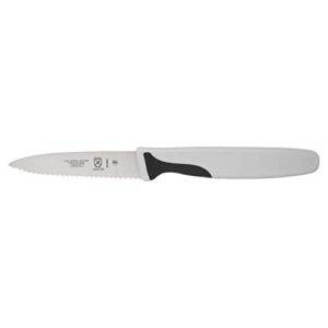 mercer culinary m19901p millennia black handle, 3-inch slim serrated, paring knife