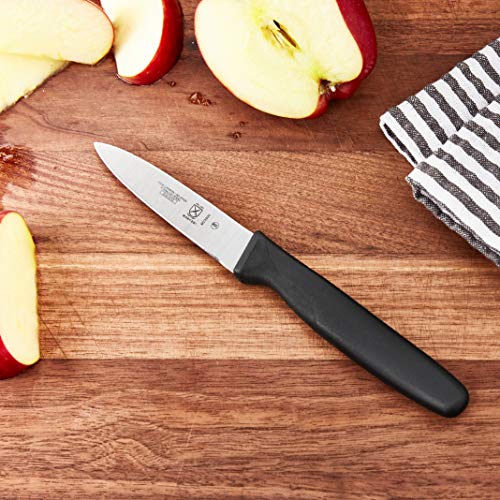 Mercer Culinary M23900P Millennia Black Handle, 3-Inch Slim, Paring Knife