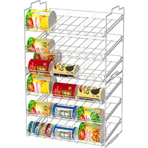 DecoBros Supreme Stackable Alloy Steel Can Rack Organizer, Chrome Finish