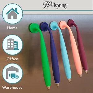 Wellspring Wiggle Pen - Magnetic Pens For Fridge And Other Magnetic Surfaces, For Making Quick Notes Or Lists, Use With A Grocery List Magnet Pad For Fridge (Amethyst)