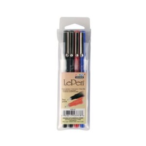 le pen .03mm point set 4/pkg-basic