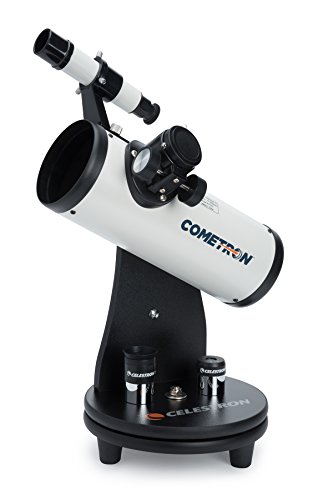 Celestron – 76mm Cometron FirstScope – Compact and Portable Tabletop Dobsonian Telescope – Ideal Telescope for Beginners – Includes 5x24 Finderscope – BONUS Astronomy Software Package