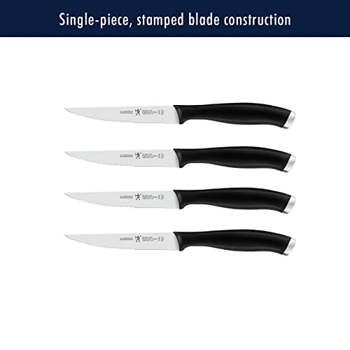 HENCKELS Silvercap Razor-Sharp 14-Piece Knife Set, Chef Knife, Paring Knife, Utility Knife, Bread Knife, Steak Knife, German Engineered Informed by 100+ Years of Mastery