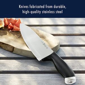 HENCKELS Silvercap Razor-Sharp 14-Piece Knife Set, Chef Knife, Paring Knife, Utility Knife, Bread Knife, Steak Knife, German Engineered Informed by 100+ Years of Mastery