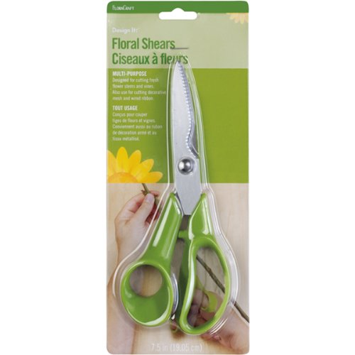 FloraCraft Floral Shears 7.5 Inch Green