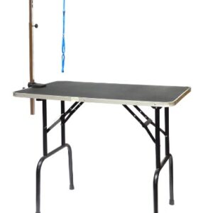 Go Pet Club Pet Dog Grooming Table with Arm, 48-Inch