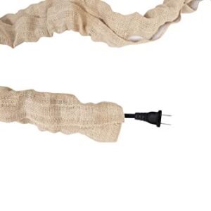 Creative Co-Op 6' Long Chandelier Cord Cover, Natural Cotton