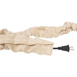 Creative Co-Op 6' Long Chandelier Cord Cover, Natural Cotton