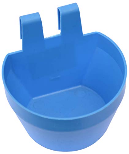 Supa Poultry Cage Cups / Galley Cups / Aviary Cups, Pack of 12, Suitable for Both Food, Grit Or Water, Includes Integral Hook So The Cups Can Be Hung from The Cage Mesh, Made in The UK