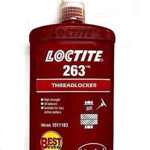 1330335 Loctite Primerless Threadlocker 263, 250mL, Red