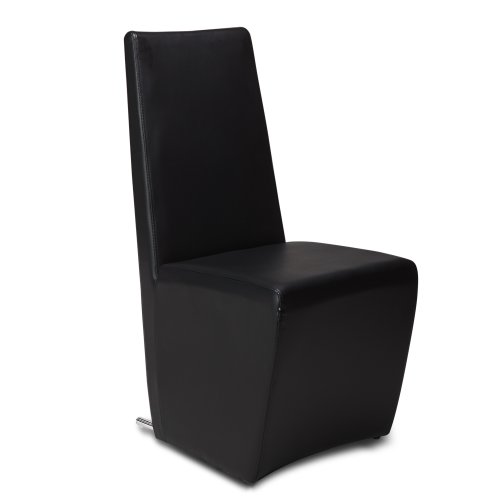 Zuri Furniture Boston High Back Modern Dining Chair - Black