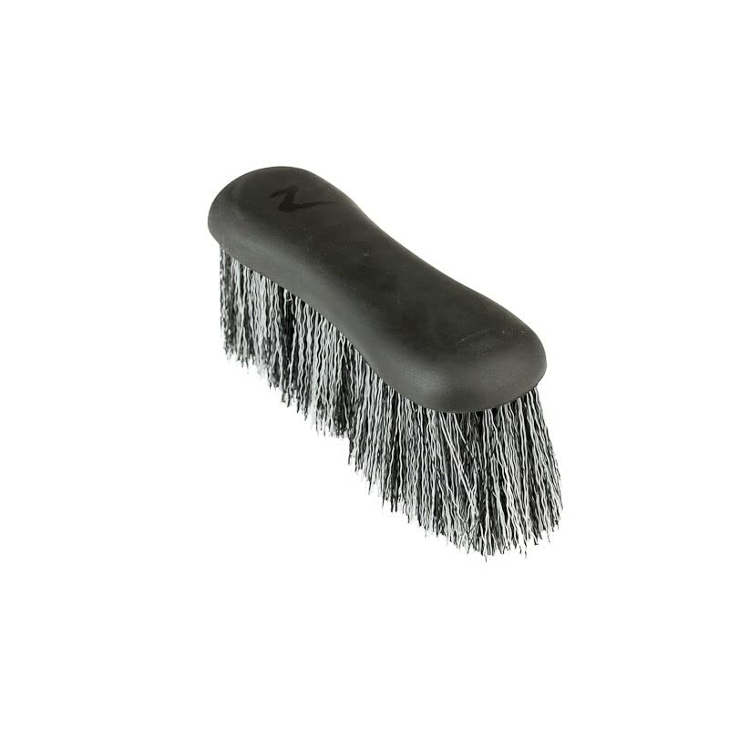 Horze Soft Grip Dandy Brush - Long Bristles - Black - One Size