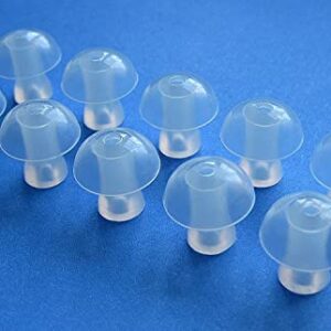 10 Large (L) Soft Replacement Mushroom Domes Eartips Compatible with Walker's Game Ear: Game Ear HD Power Elite, Elite Comm, HD Pro Elite, HD Elite, Ultra Ear Camo BTE (Behind The Ear) Hearing Aids