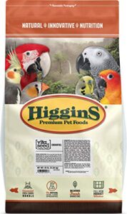 higgins 466155 vita seed cockatiel food for birds, 25-pound