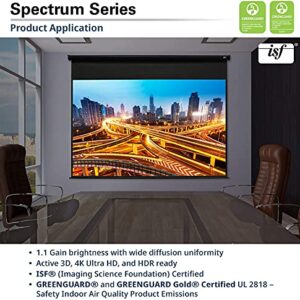 Elite Screens Spectrum, 100-inch Diag 16:9, Electric Motorized 4K/8K Ready Drop Down Projector Screen, ELECTRIC100H