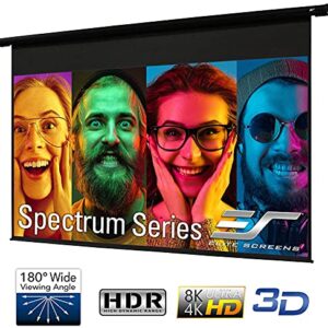 Elite Screens Spectrum, 100-inch Diag 16:9, Electric Motorized 4K/8K Ready Drop Down Projector Screen, ELECTRIC100H