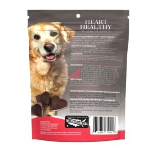 Ark Naturals Gray Muzzle Heart Healthy Wags Plenty Dog Chews, Vet Recommended for Senior Dogs to Support Heart Muscle, Blood Pressure and Circulation, Natural Ingredients, 60 Count