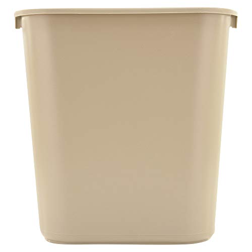 Rubbermaid Commercia FG295600BEIG Wastebasket, Commercial Grade, 28-1/8-Qt. - Quantity 1