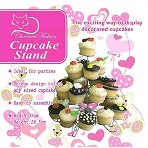 charmed 4 tier cupcake stand holds 23 cupcakes