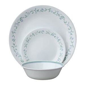 corelle country cottage 12 piece service for 4, white, 12 - piece set