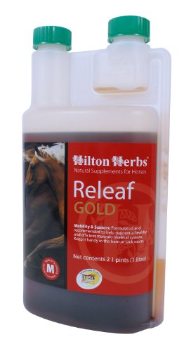 Hilton Herbs Releaf Gold Herbal Mobility Supplement for Horses, 2.1pt Bottle