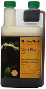 hilton herbs vitex plus gold herbal cushing's support for horses, 2.1pt bottle