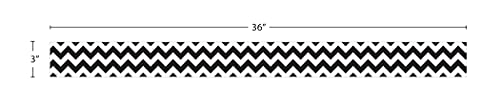 Teacher Created Resources 73174   Black & White Chevron Double-Sided Border