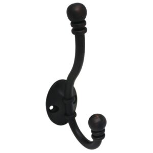 cosmas 36267orb oil rubbed bronze heavy duty coat & hat hook