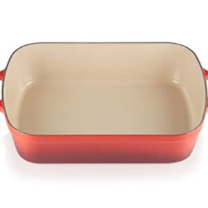 Le Creuset Enameled Cast Iron Signature Rectangular Roaster, 7 qt. (12.8" x 18.7"), Cerise