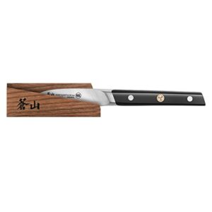 Cangshan TC Series 1020960 Swedish 14C28N Steel Forged 2.75-Inch Peeling Knife and Wood Sheath Set